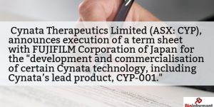 Cynata Shares Jump as Japan's FUJIFILM Negotiates Deal to Commercialize ...