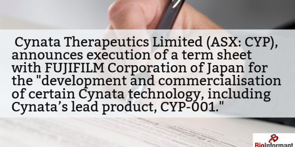 Cynata Shares Jump as Japan's FUJIFILM Negotiates Deal to Commercialize ...
