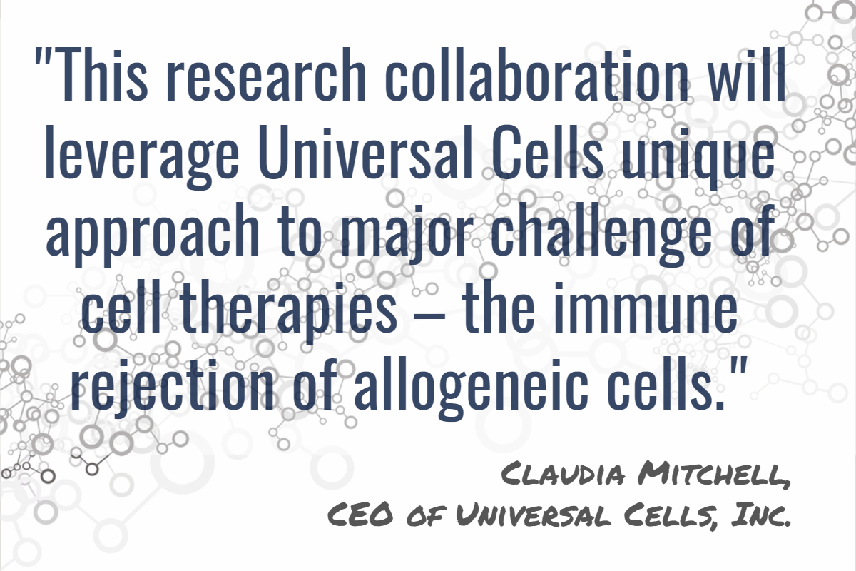 Astellas and Universal Cells Co-Develop Universal Donor Cell Technology
