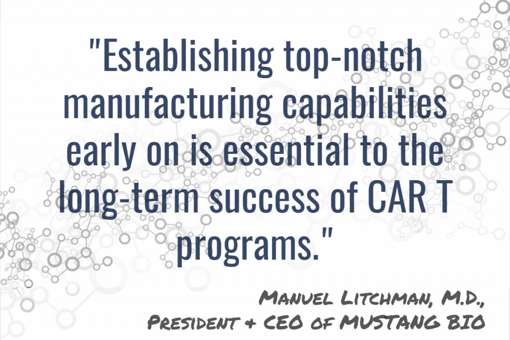 Mustang Bio Establishes CAR T Cell Therapy Manufacturing Facility in MA