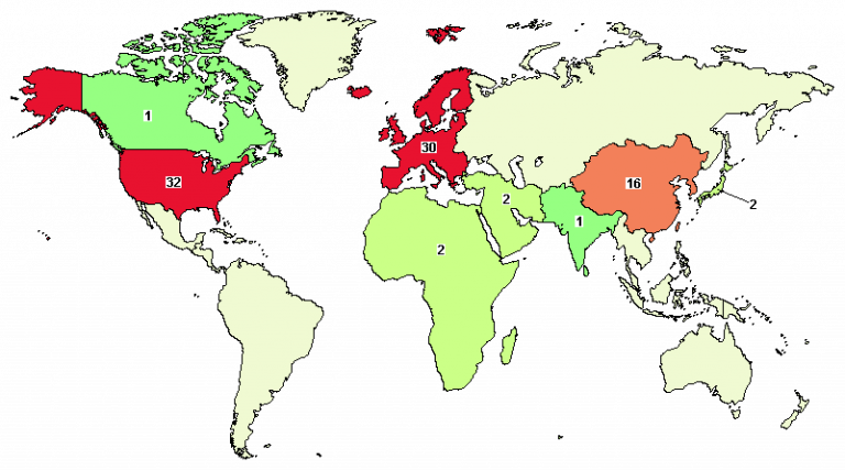 Geographic "Hotspots" for Exosome Clinical Trials | BioInformant