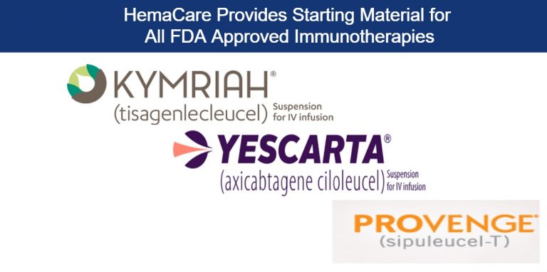 HemaCare Provides Starting Material for FDA Approved Immunotherapies