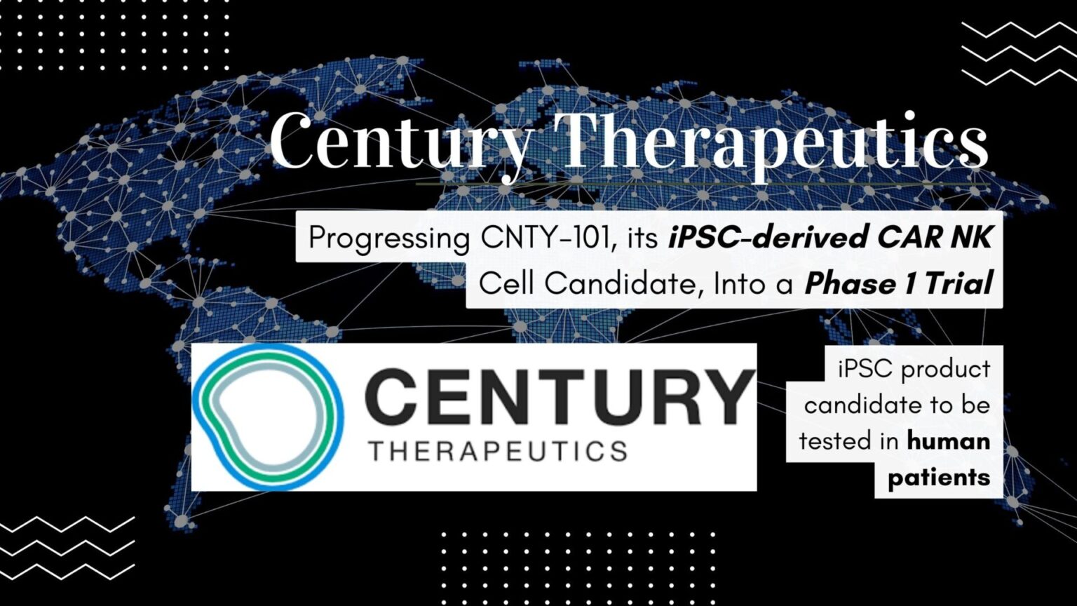 Century Thx Advancing iPSC-derived CAR NK Candidate to Phase 1 Trial