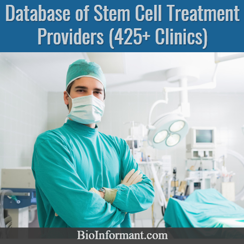 Database of Stem Cell Treatment Providers (425+ Clinics), 2025