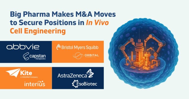 Big Pharma Makes M&A Moves to Secure Positions in In Vivo Cell ...